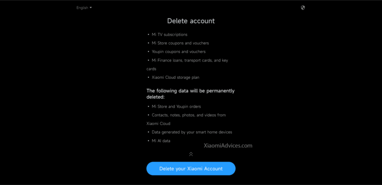 How to Delete Mi Account Permanently?
